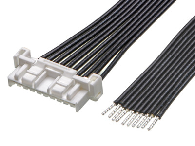 CLIK-Mate-to-Pigtail Off-the-Shelf (OTS) Cable Assembly, 2.00mm Pitch, Single Row, 600.00mm Length, 10 Circuits, White for sale