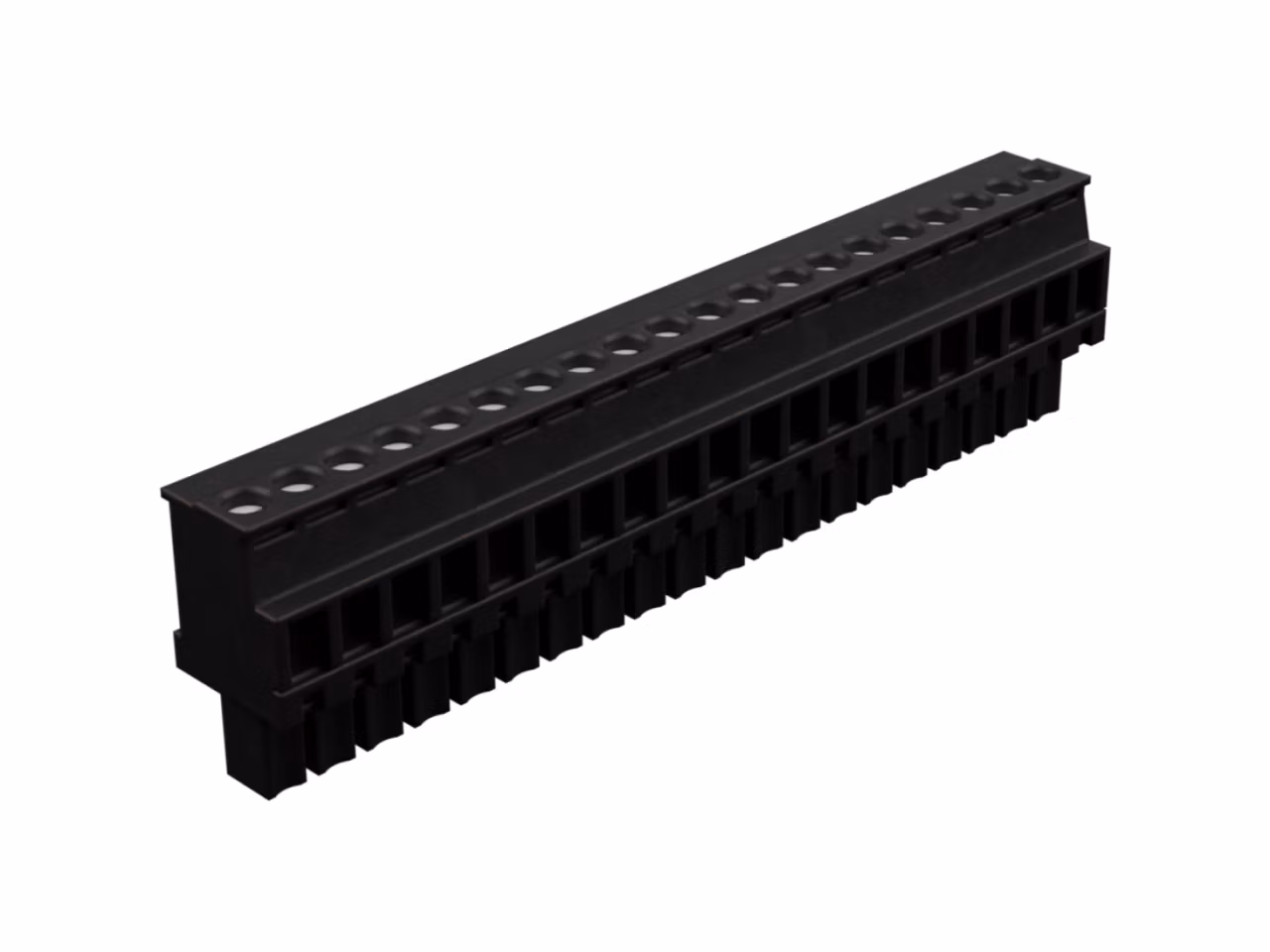 3.81mm Pitch Eurostyle Vertical Plug, with Reverse Imprinting, Rear Wire Entry, Black, 20 Circuits for sale