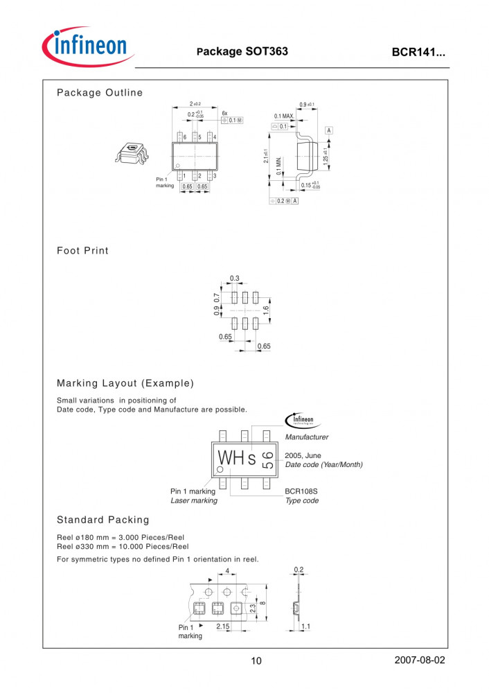 BCR141S datasheet page 10