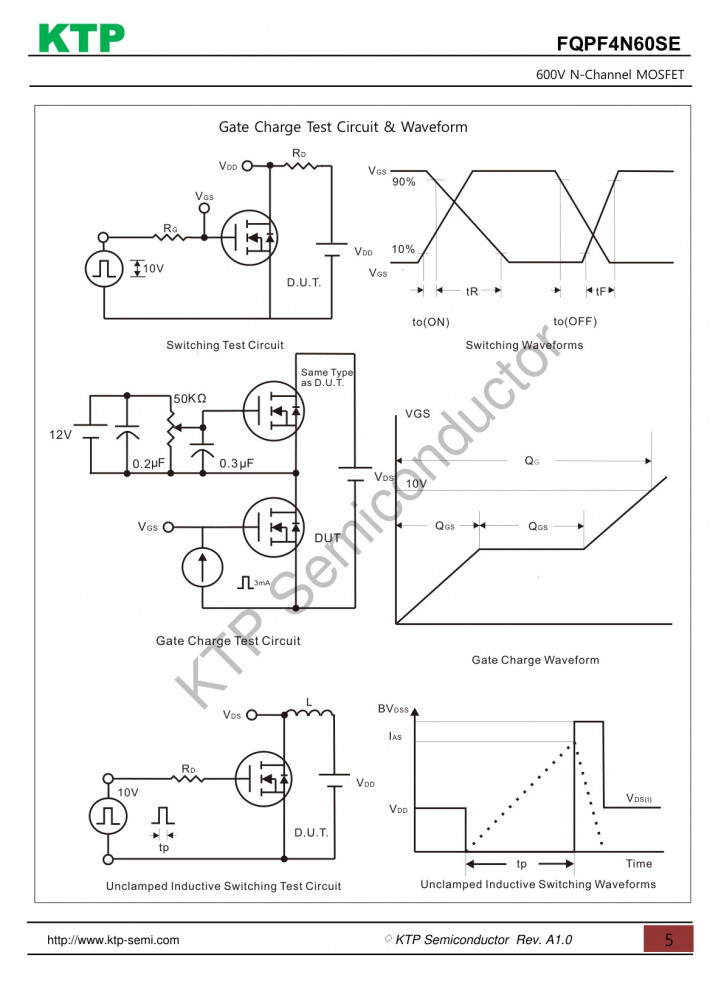 FQPF4N60SE datasheet page 5