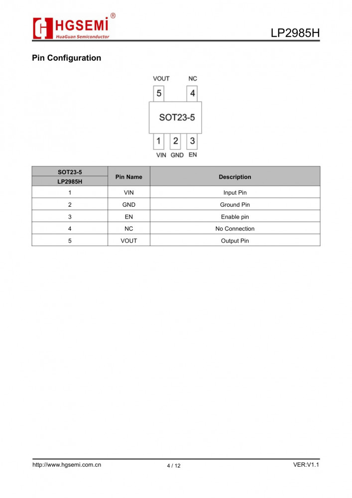 LP2985HM5-5.0/TR datasheet page 4