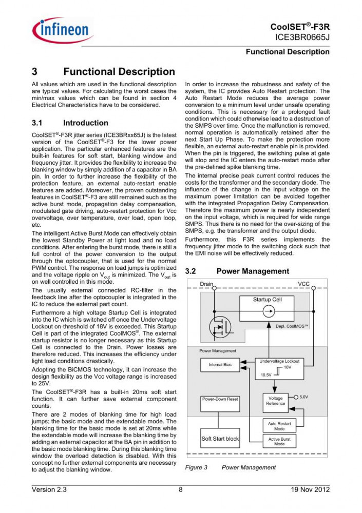 ICE3BR0665JXKLA1 datasheet page 8