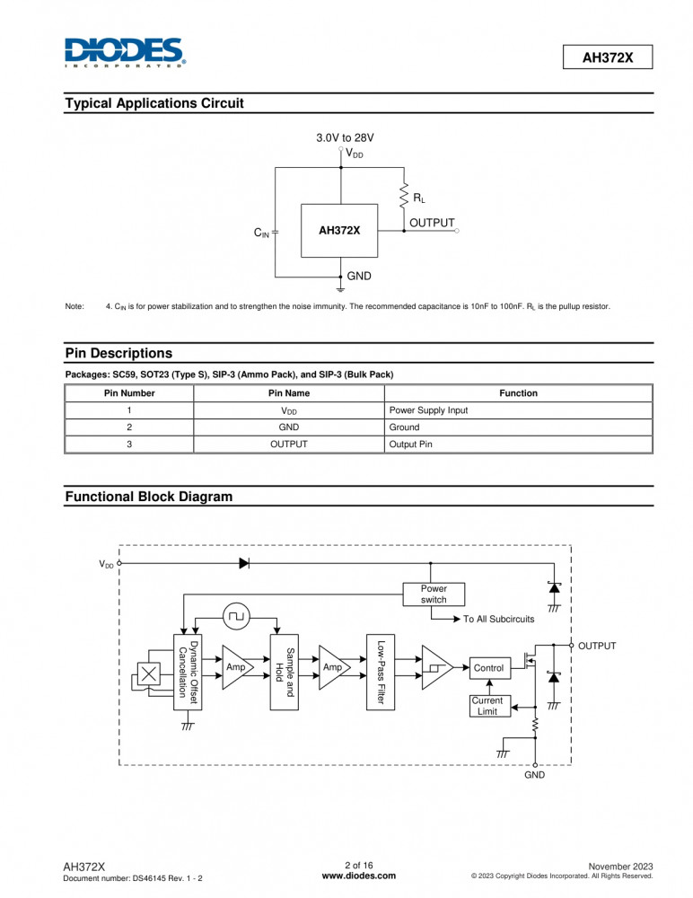 AH3722-W-7 datasheet page 2