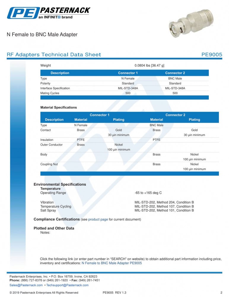 PE9005 technical document page 2