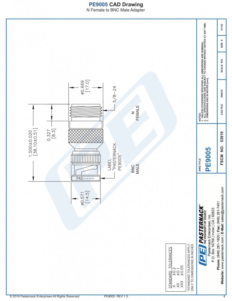 PE9005 technical document page 4