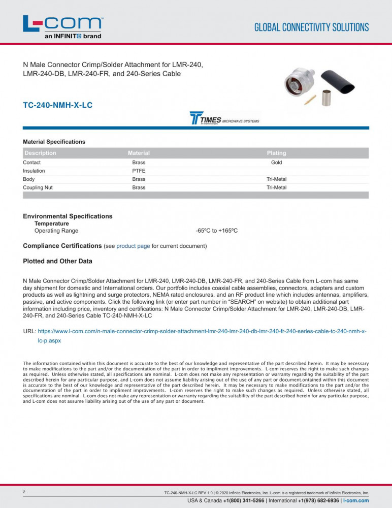 TC-240-NMH-X-LC datasheet page 2