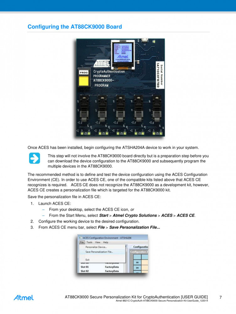 AT88CK9000 product guide page 7