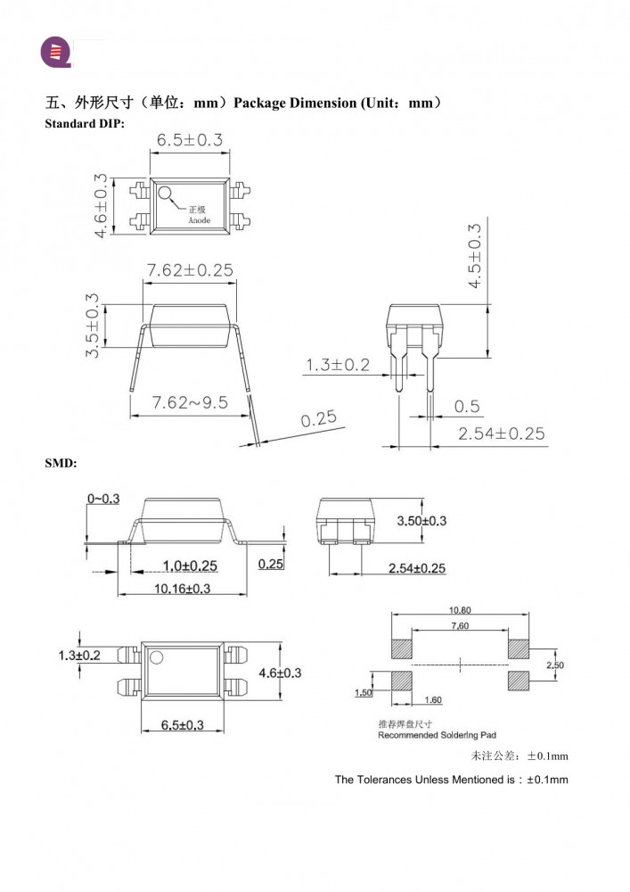 PC817CSQ datasheet page 7