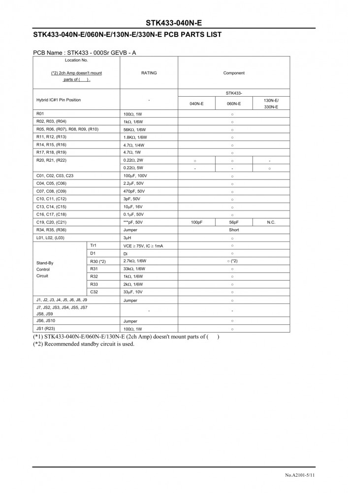 STK433-040N-E datasheet page 5