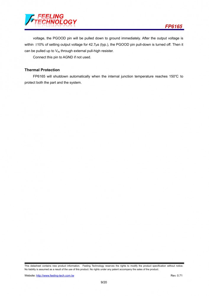 FP6165ADXR-G1 datasheet page 9