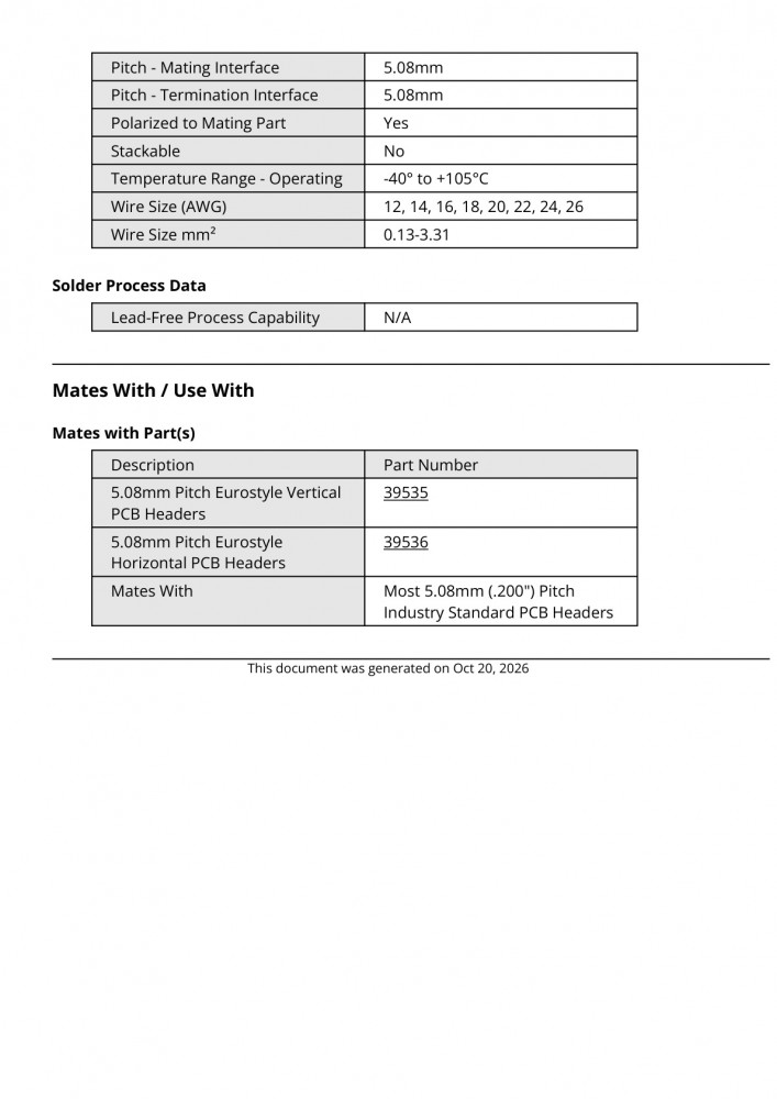 MOLEX 395373024 technical document image, page 3