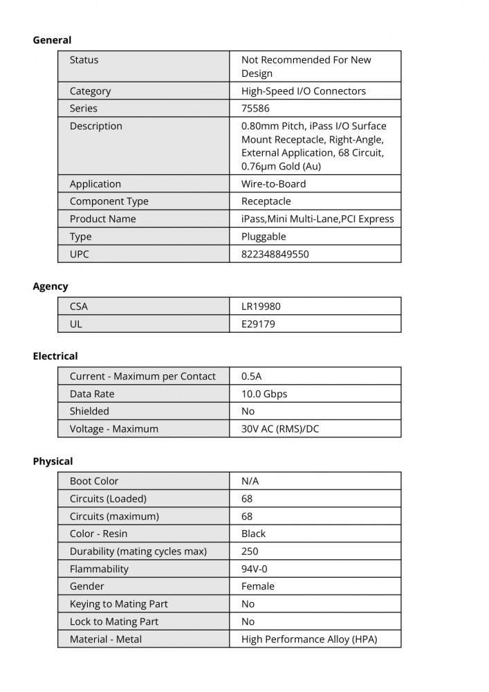 MOLEX 755860007 technical document, page image 2