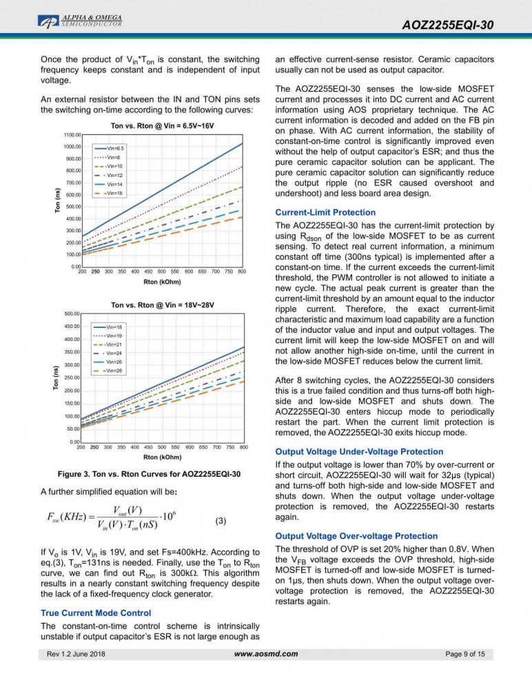 AOZ2255EQI-30 datasheet page 9