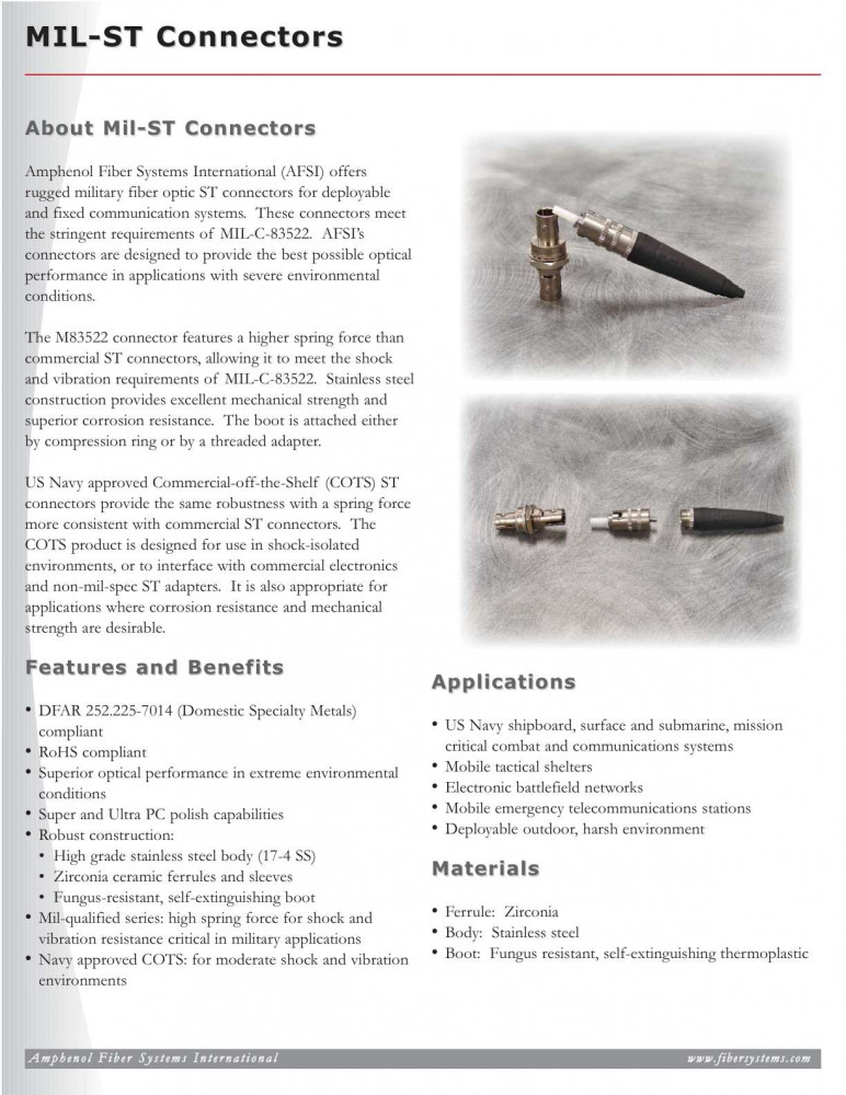 MSTC2001 MIL-ST connector document page 2