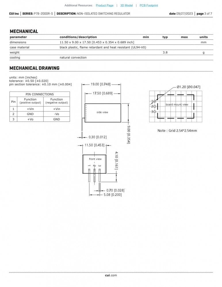 P7812-2000R-S datasheet page 3