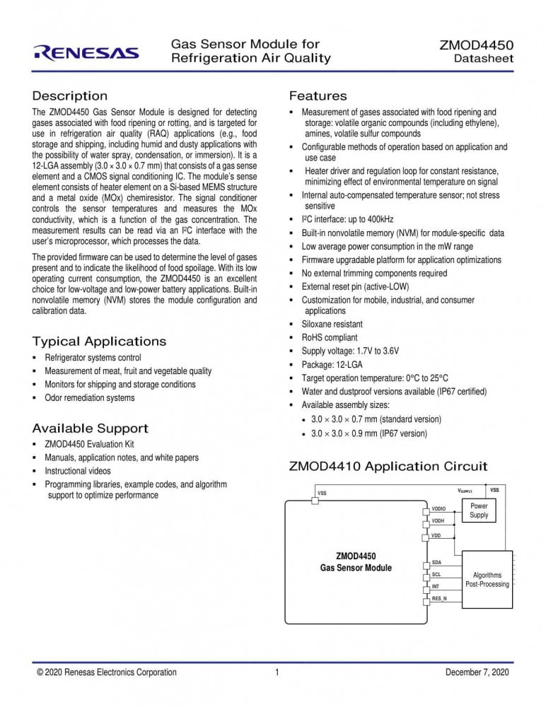 ZMOD4450 document page 1