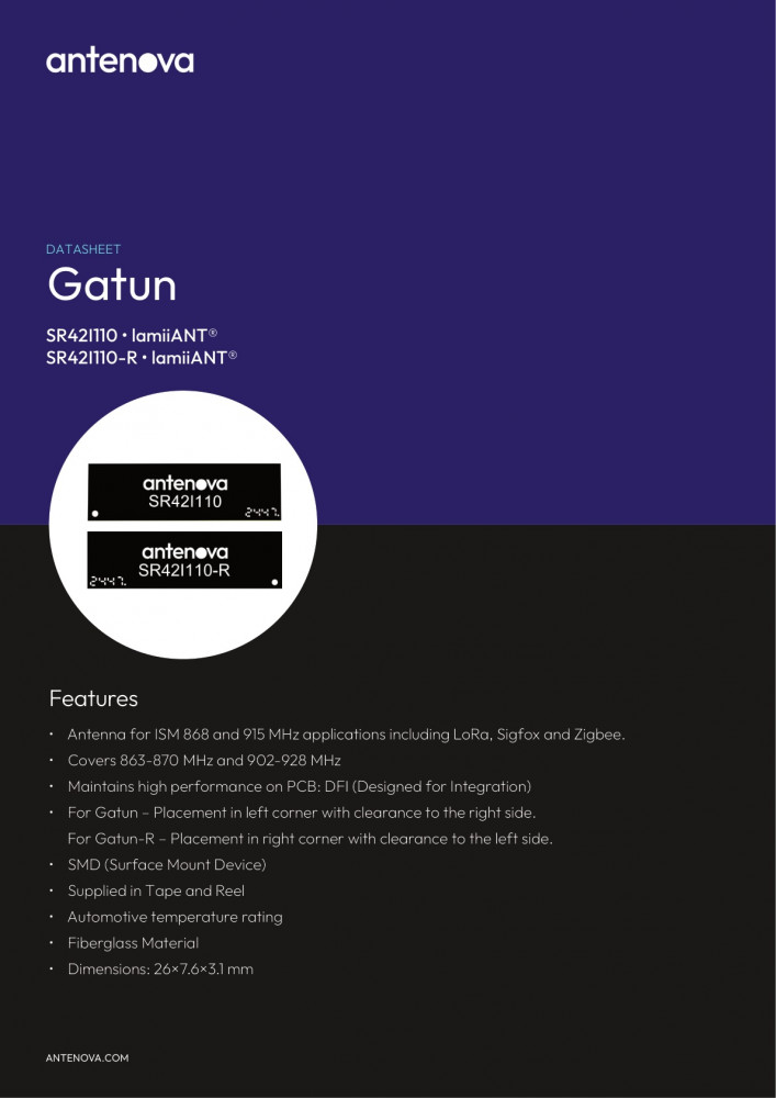 Gatun technical document page 1