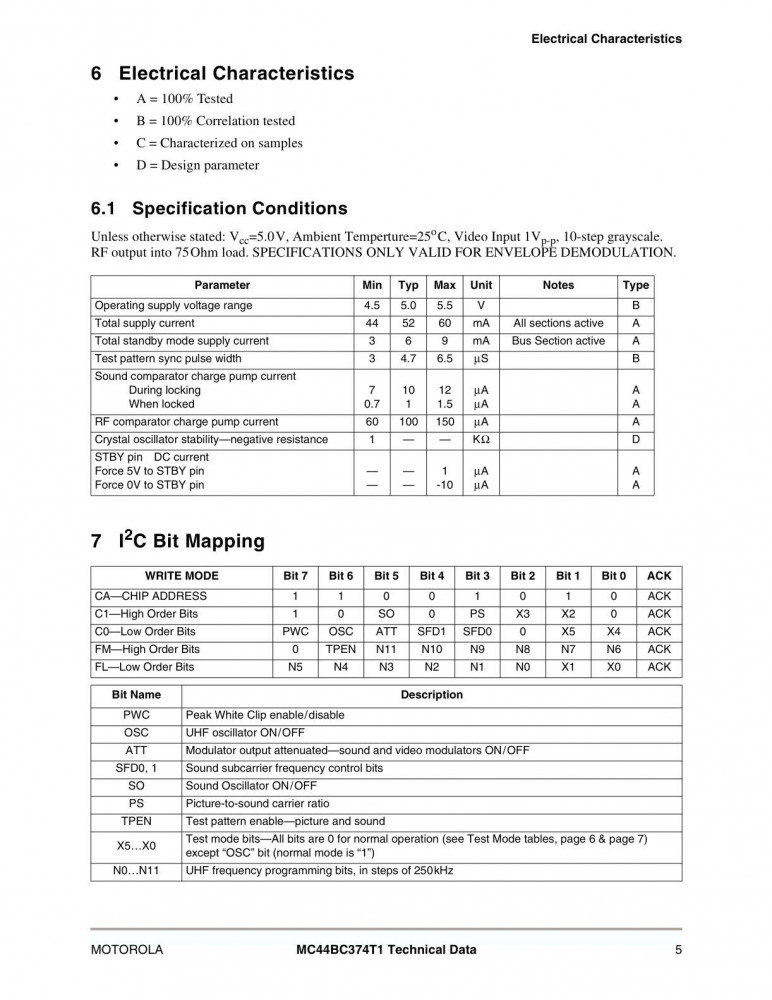 MC44BC374T1D datasheet page 5