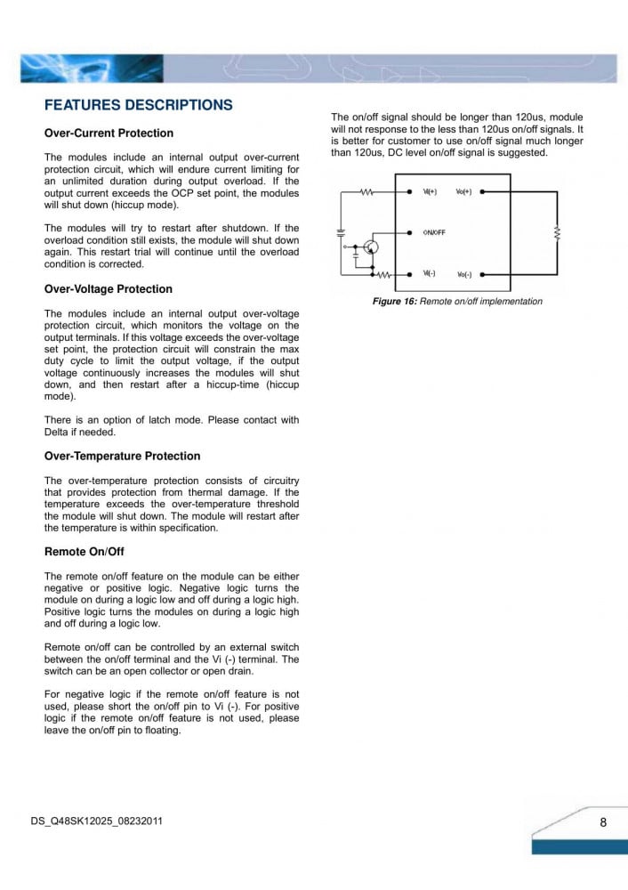 Q48SK12025NRFA datasheet page 8