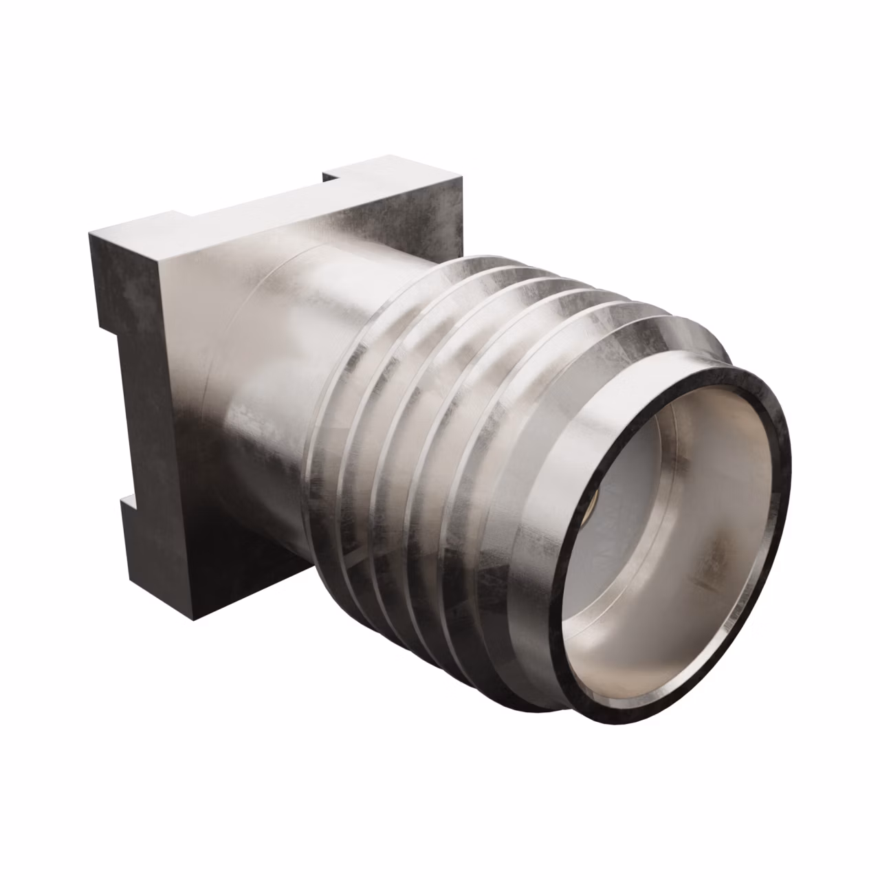 SMA Jack, Straight, PCB Receptacle, Surface Mount, Nickel (Ni) Plated, 80 Pieces Per Tray, 50 Ohms for sale