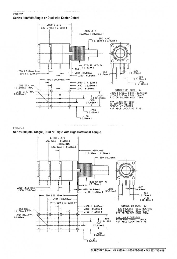 Honeywell Series 308/309 datasheet page 6