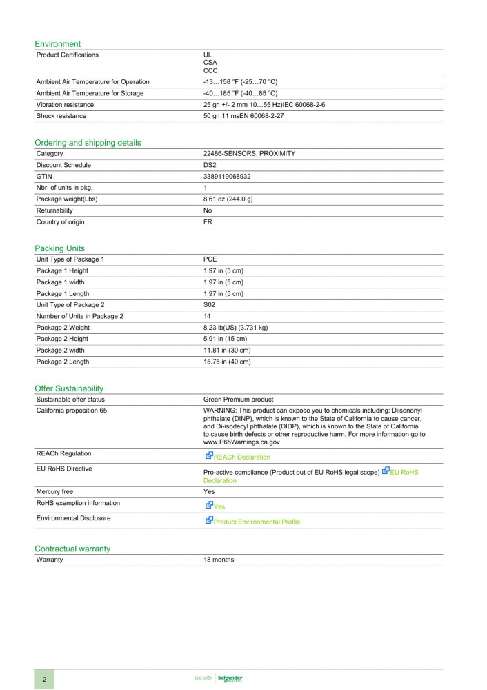 XS8C4A4DPP20 technical document page 2