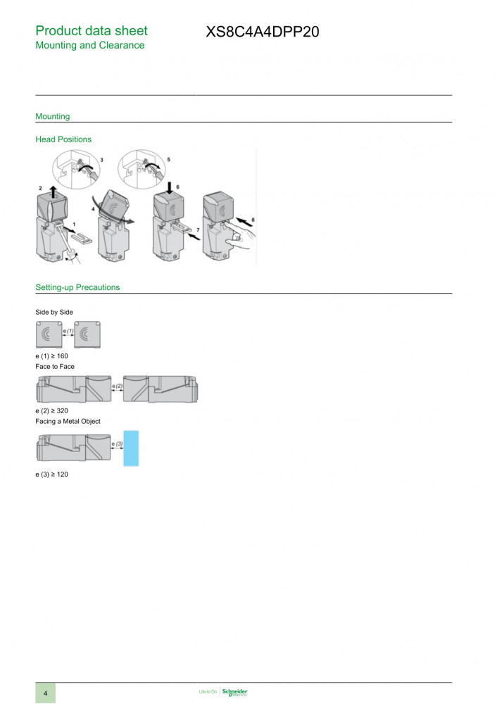 XS8C4A4DPP20 technical document page 4