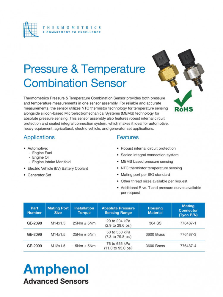 GE-2099 datasheet page 1