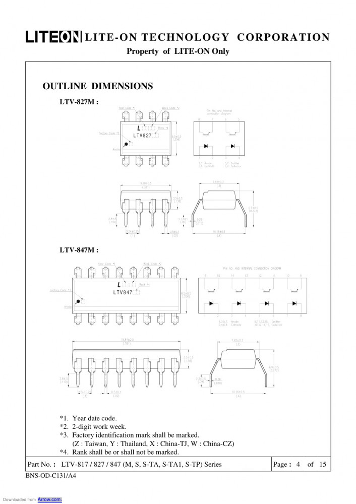 LTV-817 series datasheet page 5