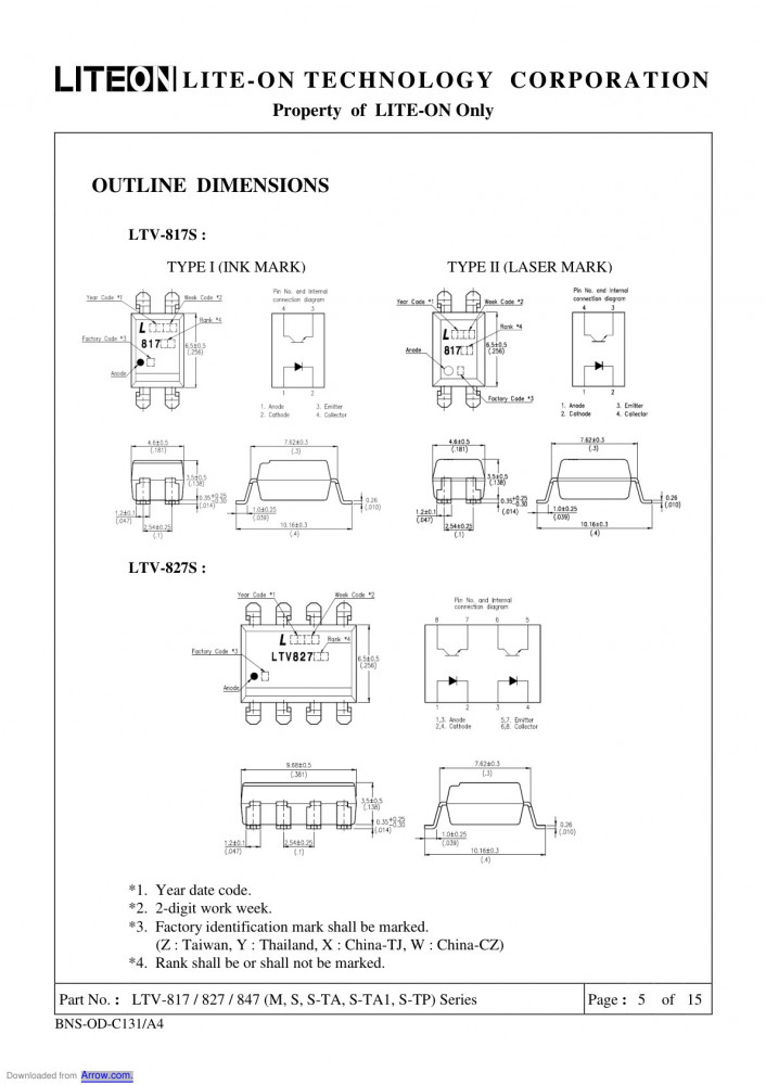LTV-817 series datasheet page 6