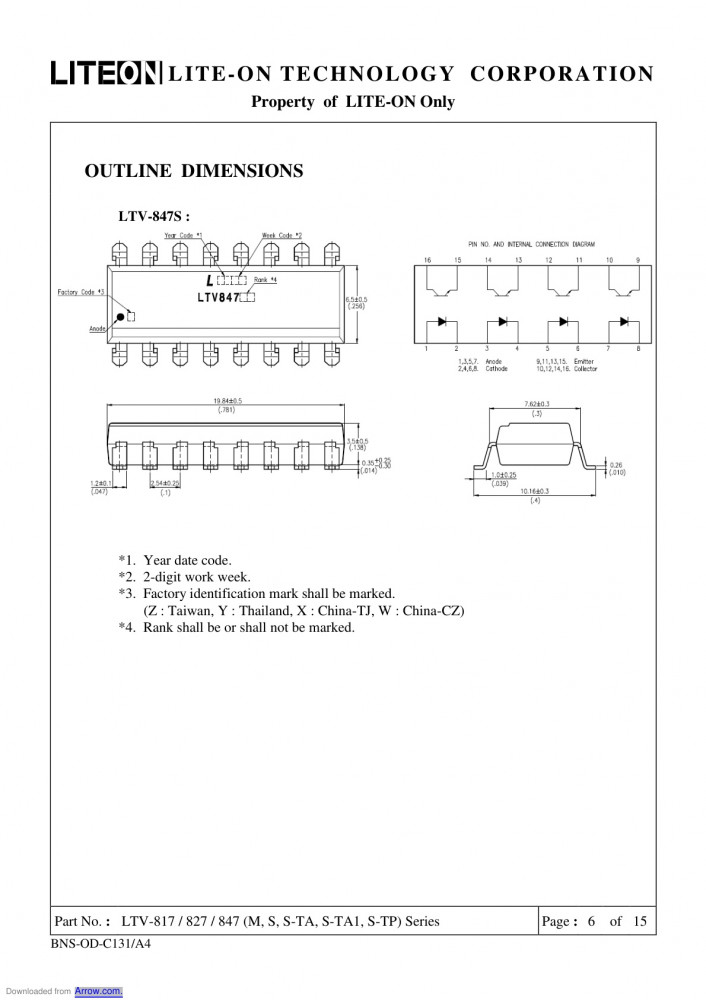 LTV-817 series datasheet page 7