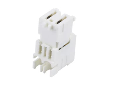 5.00mm Pitch Appli-Mate RAST 5 IDT Housing, Female, 4A, 2 Circuit, Natural, Position Keys 1b & 2a, All Code Keys, Latch Between Circuits 1 & 2