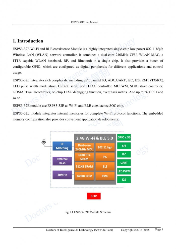 ESPS3-32E-N16R8 datasheet page 4