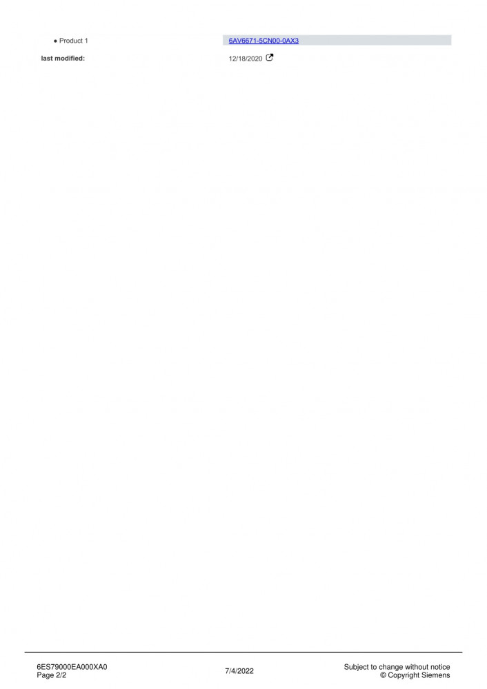 6ES79000EA000XA0 technical document page 2