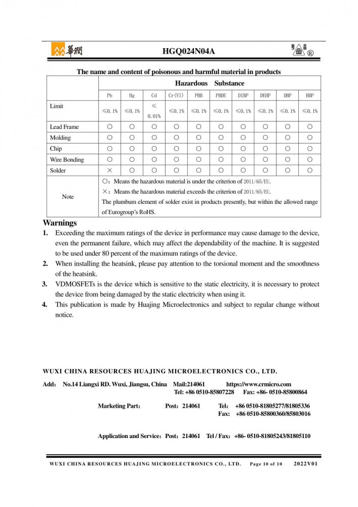 HGQ024N04A datasheet page 10