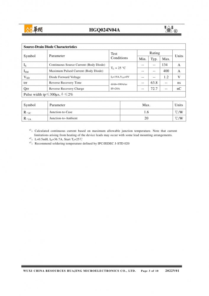 HGQ024N04A datasheet page 3