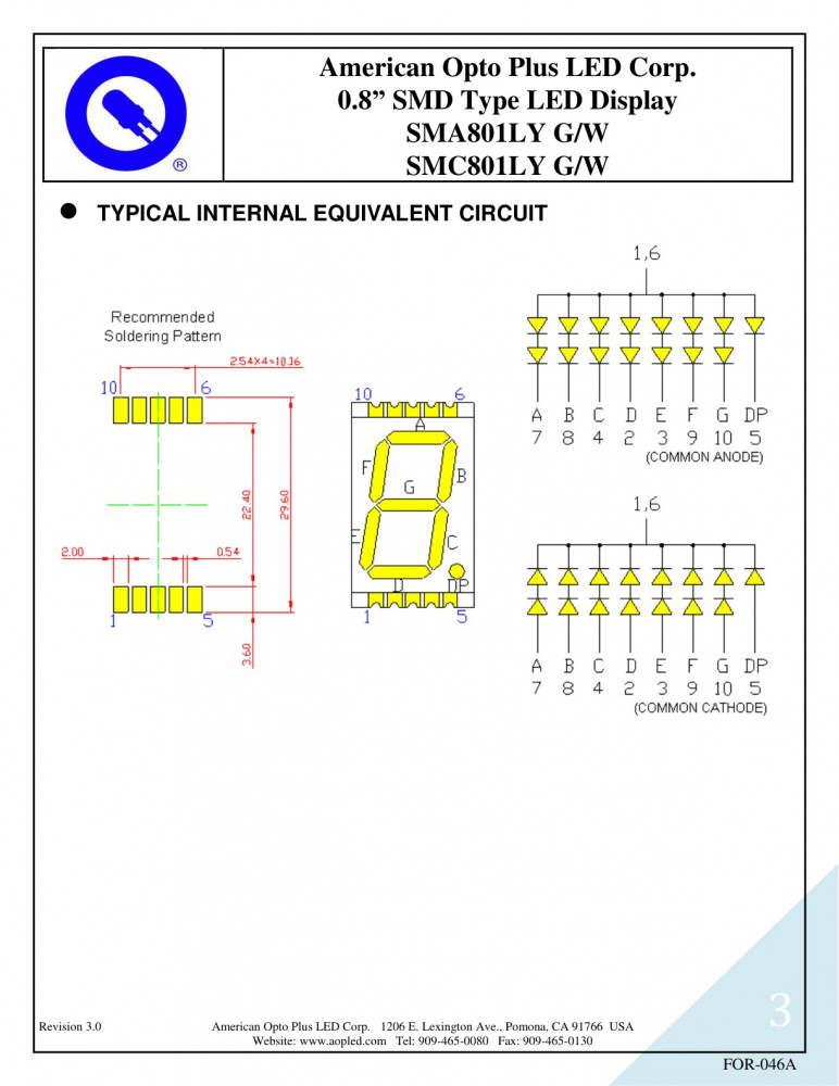 SMA801LY datasheet page 3