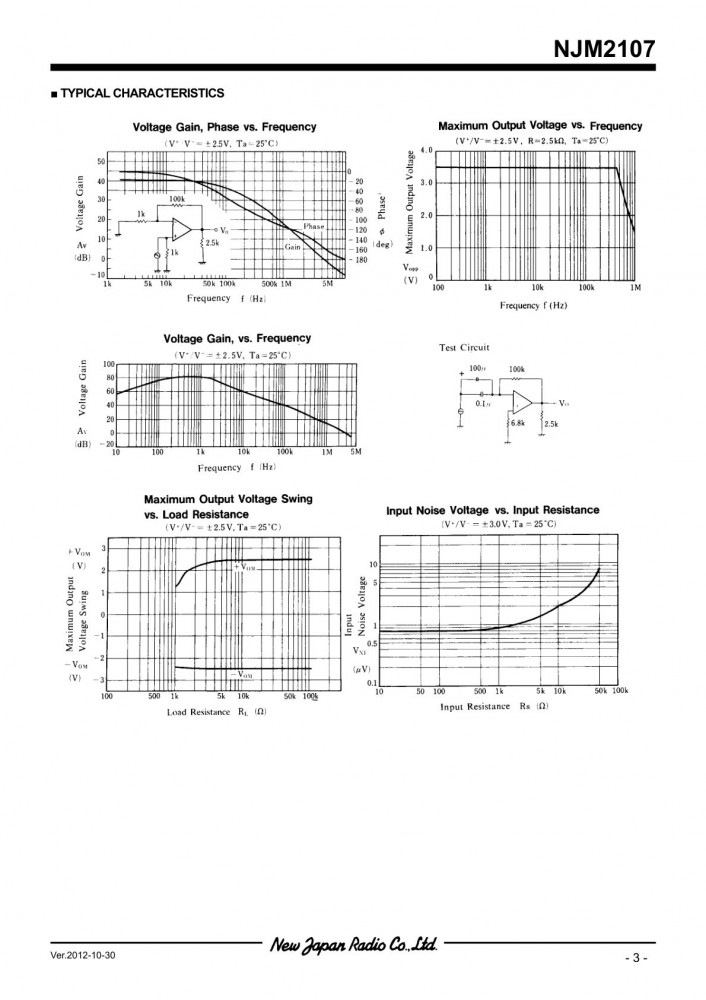 NJM2107 datasheet page 3