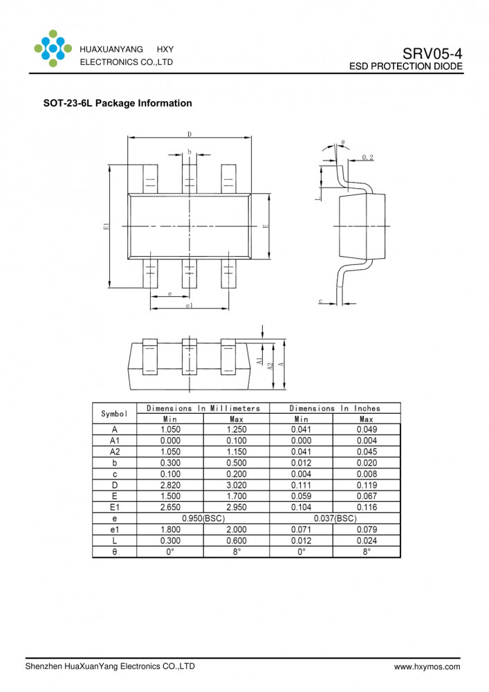 SRV05-4-HXY datasheet page 4