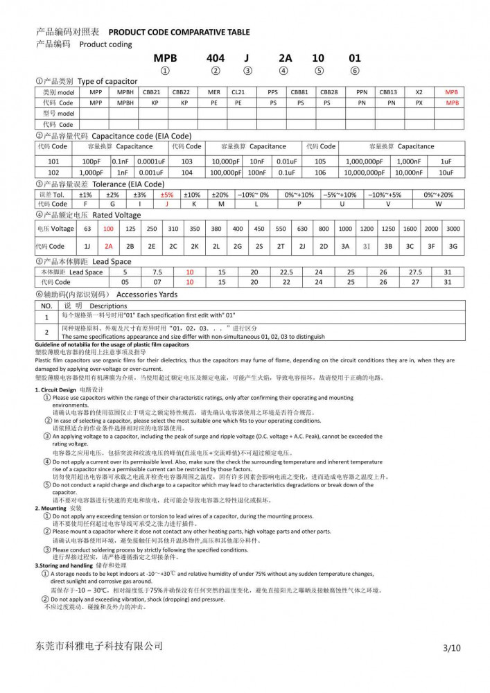 KYET MPB404J2A1001 approval document page 3