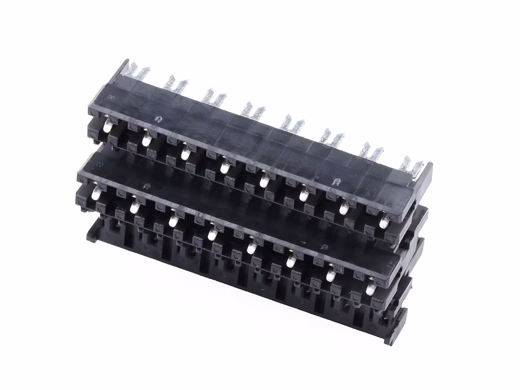 Mini50 Sealed Receptacle Housing, 3 Rows, with CPA, 33 Circuits, Polarization Option A, Black