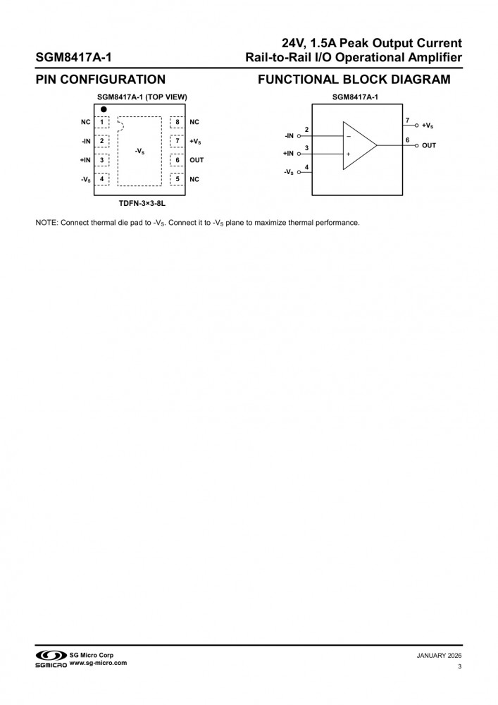 SGM8417A-1 technical document page 3