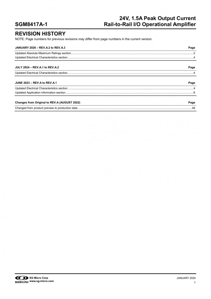 SGM8417A-1 technical document page 7