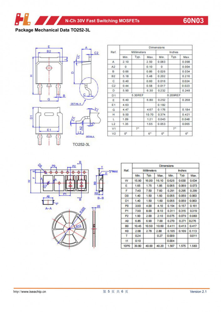 HL 60N03 datasheet page 5