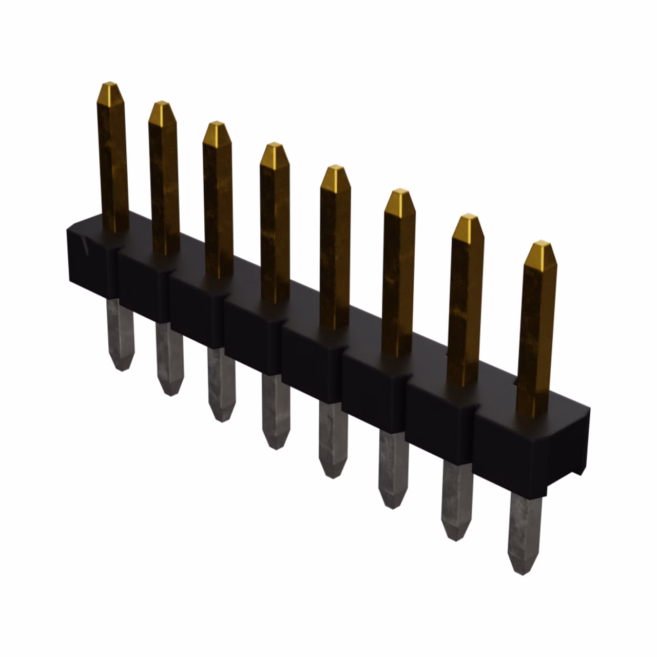 2.00mm Pitch Milli-Grid Header, Vertical, Through Hole, Breakaway, 8 Circuits, 0.50µm Gold (Au) Plating, Mating Pin Length 4.00mm, Tail Length 2.70mm, Lead-Free for sale