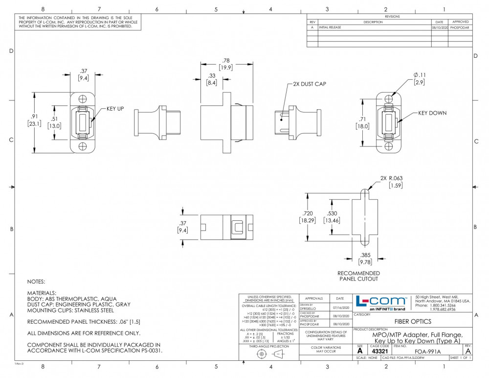 L-com FOA-991A product document