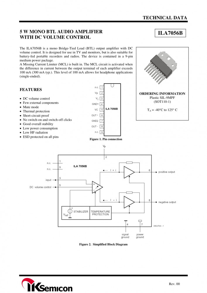 ILA7056B datasheet page 1