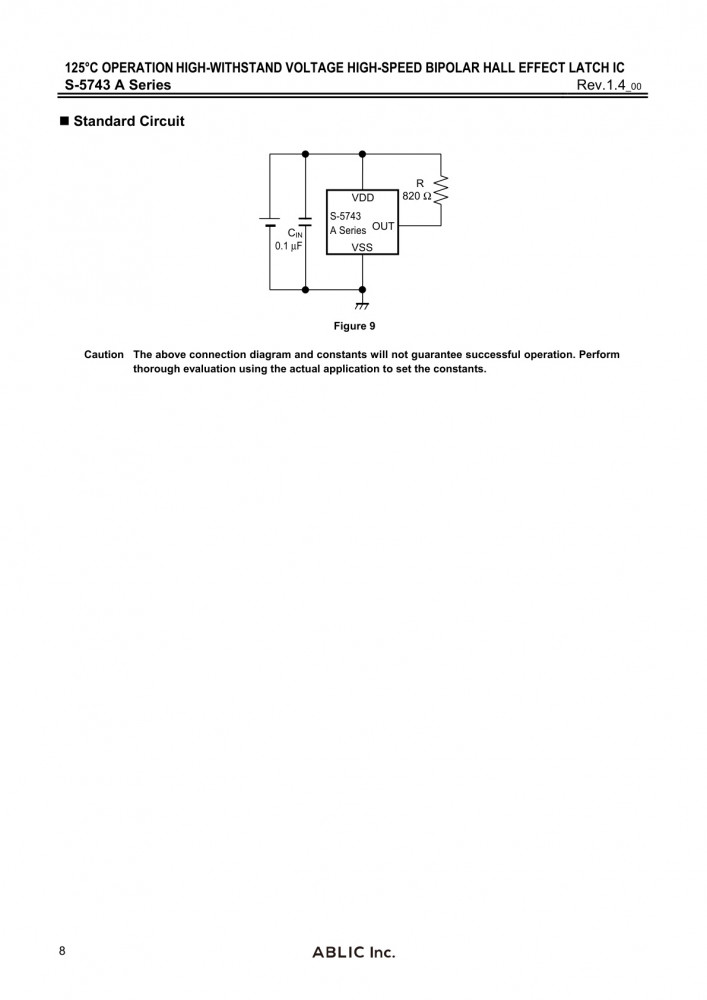 S-5743 A Series technical document page 8