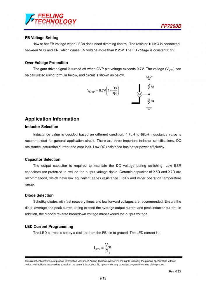 FP7208BXR-G1 datasheet page 9