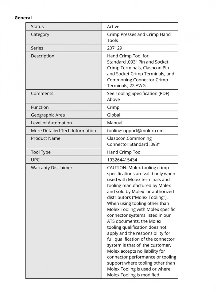 Tooling document page 2